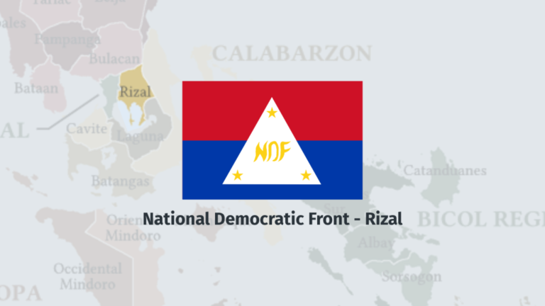 NDFP: Comrade Wally Agudes (Ka KM) is worth more than the Sierra Madre ...